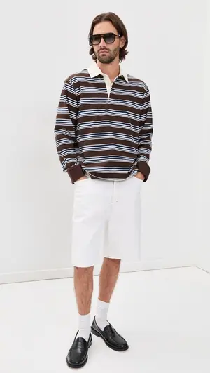 CORRIDOR Mini Stripe Rugby Polo