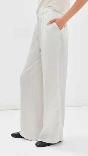 Sablyn Brynn High Rise Pull On Wide Leg Pants - Blizzard