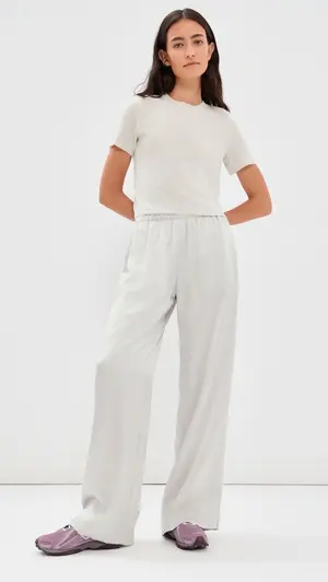 Sablyn Brynn High Rise Pull On Wide Leg Pants - Blizzard