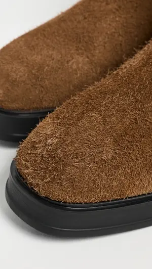 LES DEUX Hairy Suede Chelsea Boots