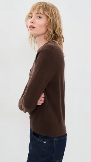 WHITE & WARREN Cashmere Crew Pullover