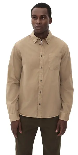 LES DEUX Garment Dyed Shirt