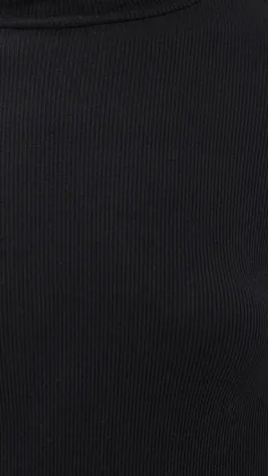 PERFECTWHITETEE Tati Turtleneck Top - True Black