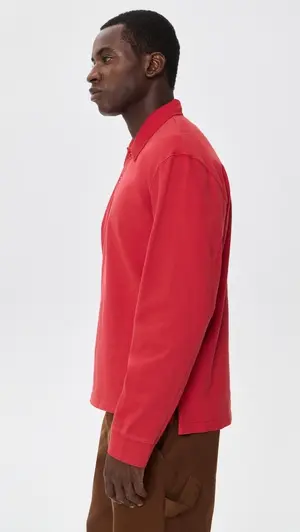 ALEX MILL Garment Dyed Rugby Shirt