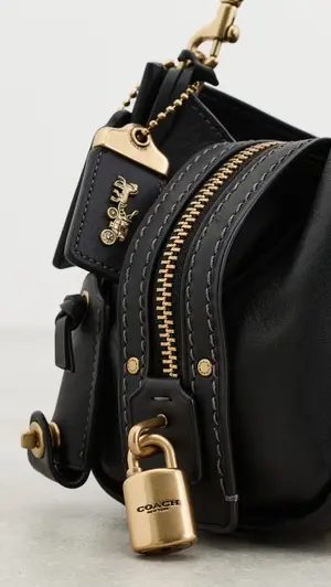 COACH Soft Grain Leather East West Rogue 34 Bag