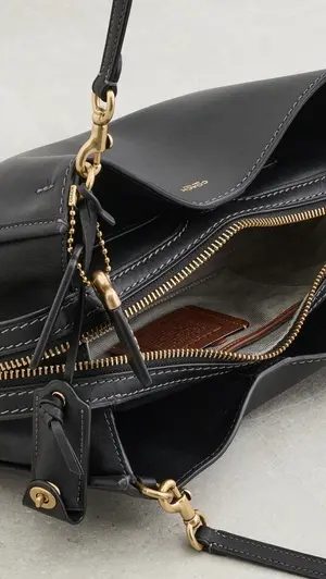 COACH Soft Grain Leather East West Rogue 34 Bag