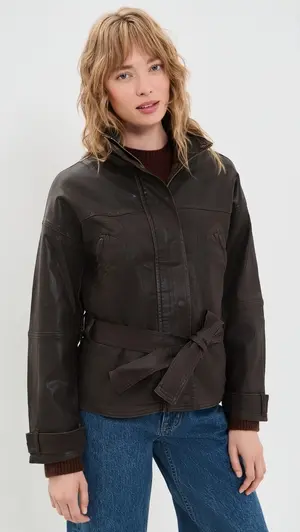 Ramy Brook Coated Robin Jacket