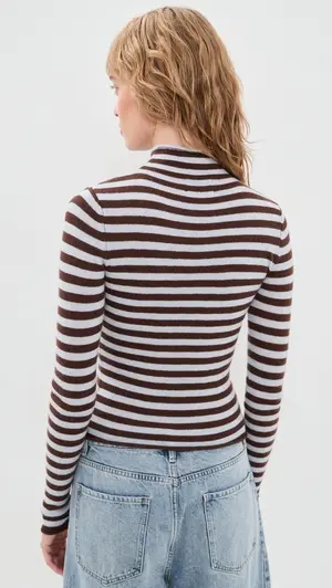 GUIZIO Fitted Knit Crew Neck