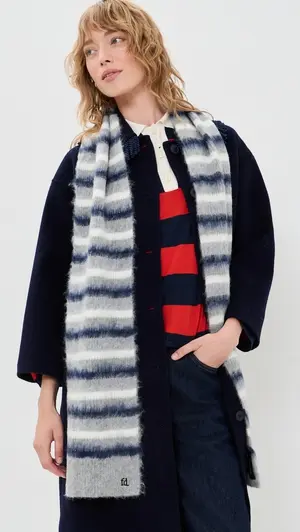 FAVORITE DAUGHTER The Striped Knit Scarf