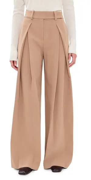 FAVORITE DAUGHTER Pleats For Days Pants - Camel