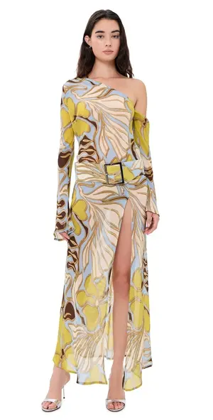 SEVEN WONDERS Daria Shoulder Maxi Dress - Minki Blue