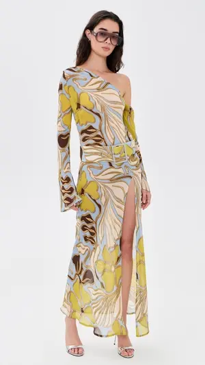 SEVEN WONDERS Daria Shoulder Maxi Dress