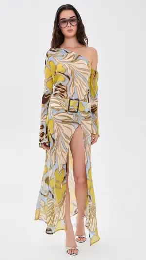 SEVEN WONDERS Daria Shoulder Maxi Dress