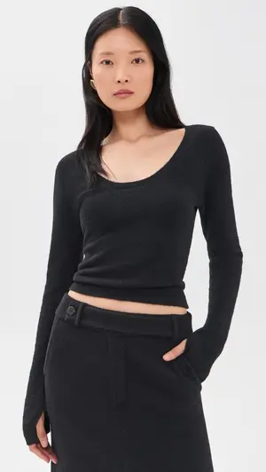 SEVEN WONDERS Magnolia Scoop Knit Top