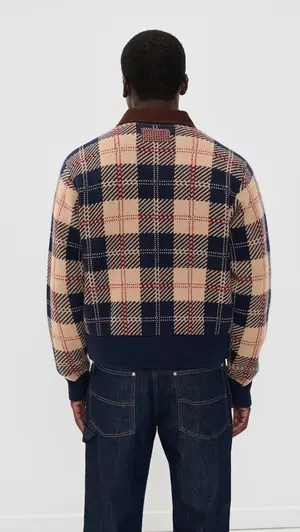 Guest In Residence Tartan Bomber Jacket