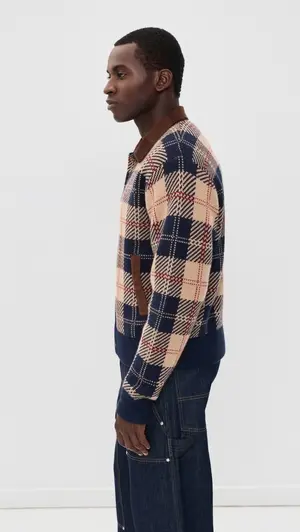 Guest In Residence Tartan Bomber Jacket