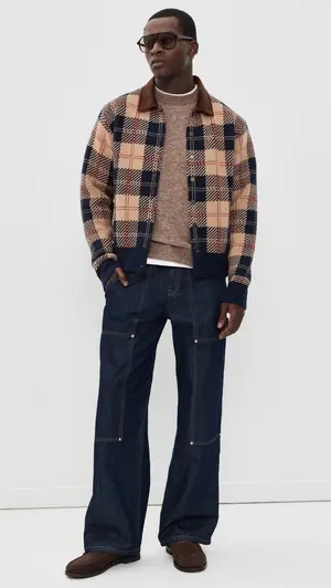 Guest In Residence Tartan Bomber Jacket