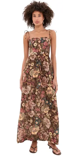 Agua Bendita Zafra Julia Dress - Brown