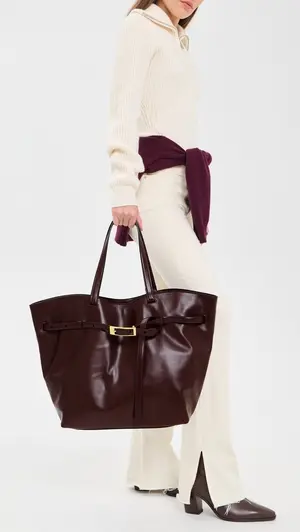 ANINE BING Elly Small Grained Leather Tote