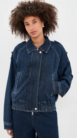 7 For All Mankind Aviator Denim Jacket