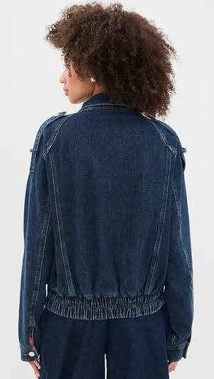 7 For All Mankind Aviator Denim Jacket