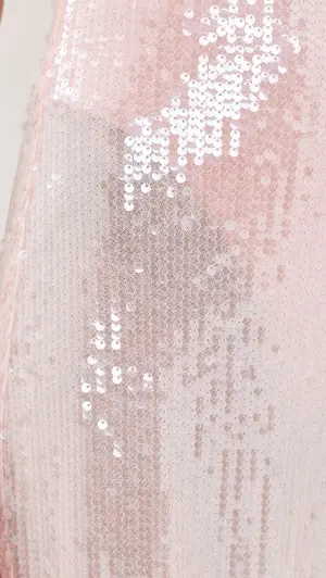 RUNAWAY THE LABEL Illiana Sequin Bodysuit Maxi Dress