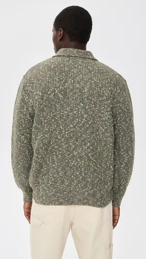 FAR AFIELD Kier Ribbed Knit Polo