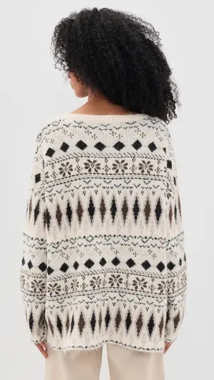 VRG GRL Hayes Fair Isle Knit Sweater