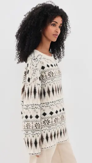 VRG GRL Hayes Fair Isle Knit Sweater
