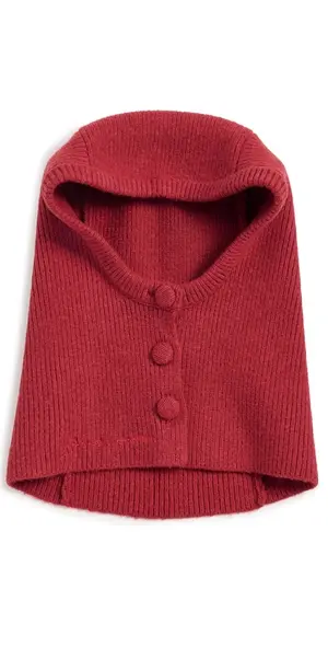FAVORITE DAUGHTER The Button Balaclava - Crimson
