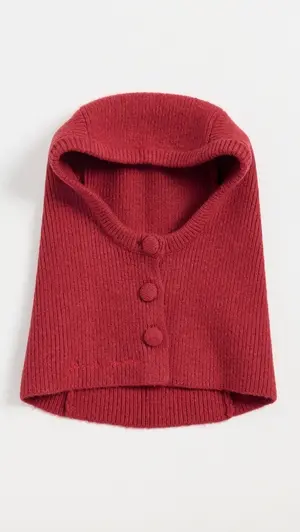 FAVORITE DAUGHTER The Button Balaclava - Crimson