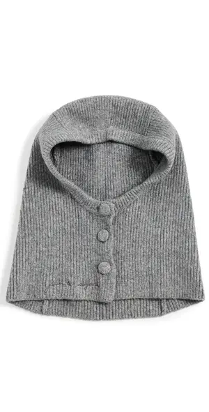 FAVORITE DAUGHTER The Button Balaclava - Heather Grey