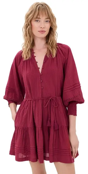 CLEOBELLA Meadow Mini Dress - Rumba Red