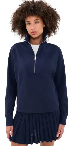 Greyson Soleil Quarter Zip Sweatshirt - Maltese Blue