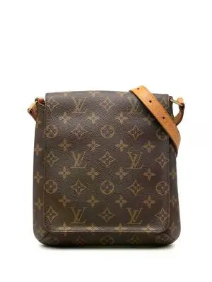LOUIS VUITTON 2001 Monogram Musette Salsa Pm Short Strap Shoulder Bag - Brown