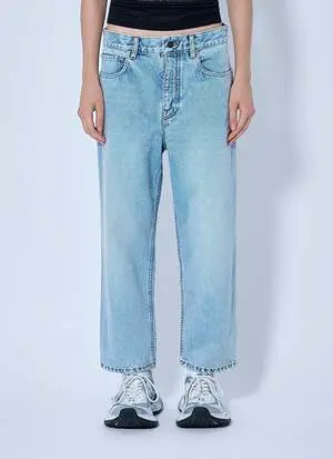 Balenciaga Straight-leg Denim Jeans - Blue