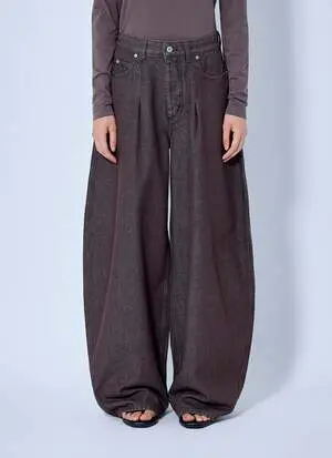 Jacquemus Jacquemus Women Le De-Nîmes Ovalo Jeans Brown