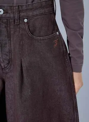 Jacquemus Le De-nîmes Ovalo Jeans - Brown