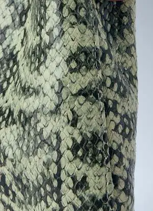 Dries Van Noten Snake-embossed Leather Top Handle Bag
