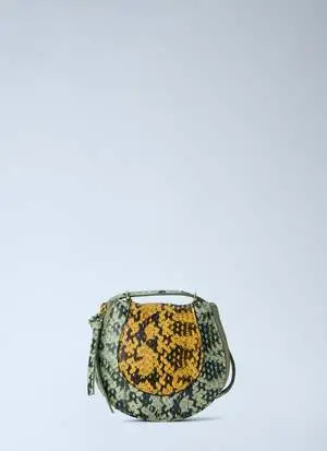 Dries Van Noten Python-embossed Leather Crossbody Bag