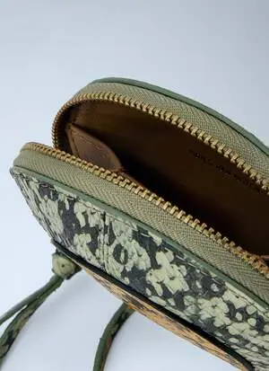 Dries Van Noten Python-embossed Leather Crossbody Bag