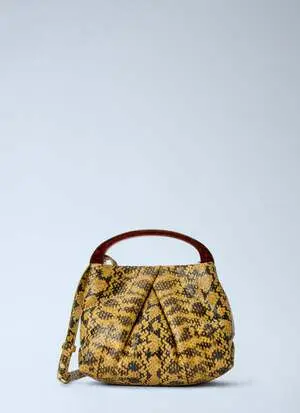 Dries Van Noten Structured Leather Handbag - Yellow