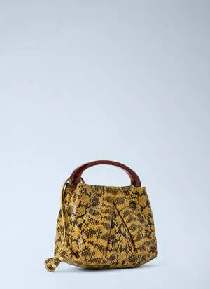Dries Van Noten Structured Leather Handbag