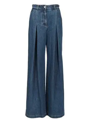Dolce & Gabbana Pantalone Gamba Ampia - Blue