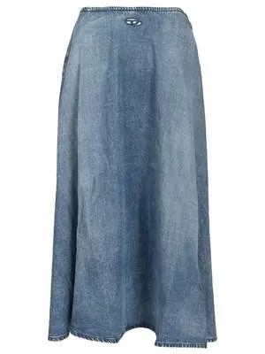 DIESEL® Diesel Women Wide Skirt In Flowing Denim