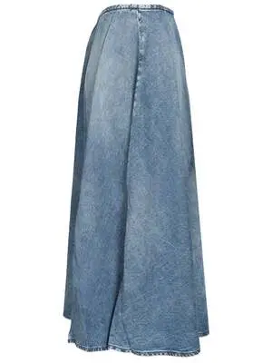 DIESEL® Wide Skirt In Flowing Denim - Blue