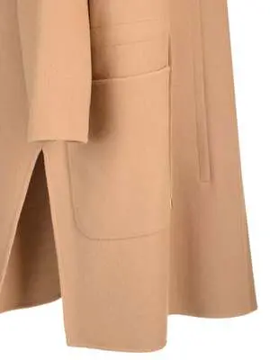 Max Mara Wool And Cashmere Blend Miele Coat