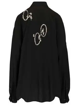 Dries Van Noten Oversized Shirt With Crystals
