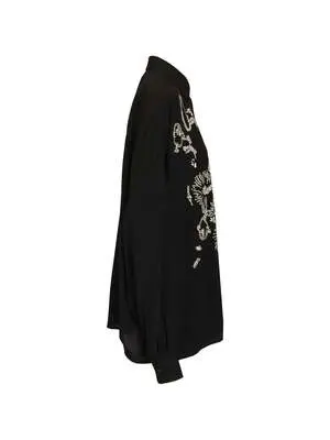 Dries Van Noten Oversized Shirt With Crystals