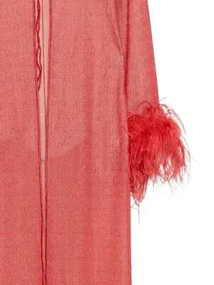 Oseree Lumière Plumage Long Kaftan